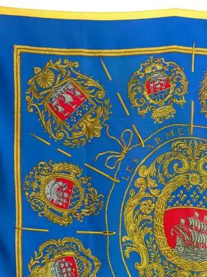 Hermès 1992 Les Armes De Paris Silk Scarf