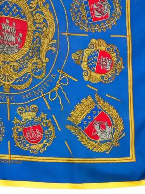 Hermès 1992 Les Armes De Paris Silk Scarf