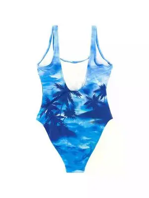 Polo Ralph Lauren Patterned Print One Piece Swimsuit