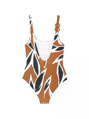 MARYAN MEHLHORN Leaf-print Swimsuit