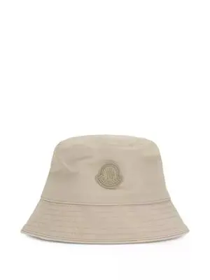 Moncler Logo-patch Bucket Hat - Black