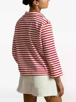 Polo Ralph Lauren Striped Sailor Collar Shirt - Red