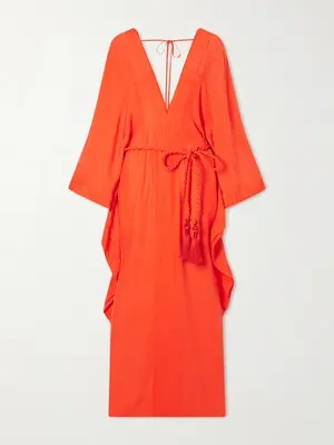 ANDRES OTALORA Un Deseo Belted Kaftan - Orange