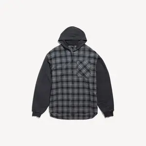 Balenciaga Hooded Hybrid Shirt - Grey