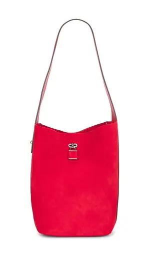 Tory Burch Suede Slim Bucket Bag