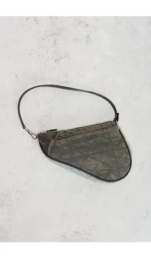FWRD RENEW Dior Denim Saddle Bag