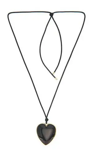 JENNIFER FISHER Heart Pendant Necklace - Black