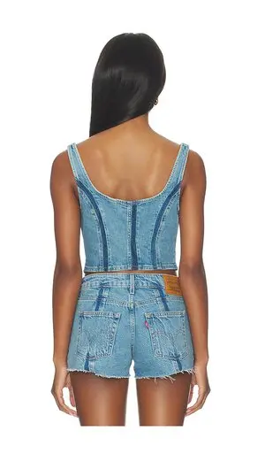 LEVI'S Seamed Zip Bustier