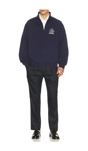 KHALHON Daisy Stripe Linen Trousers
