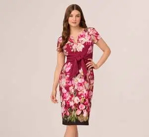 Adrianna Papell Iris Floral Sheath Dress