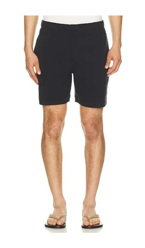 Vince Boucle Pull On Short - Navy