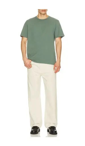 Vince Garment Dye Short Sleeve Tee In . Also - Green