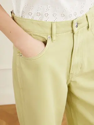 Veronica Beard Kasey Mid-rise Wide-leg Jeans