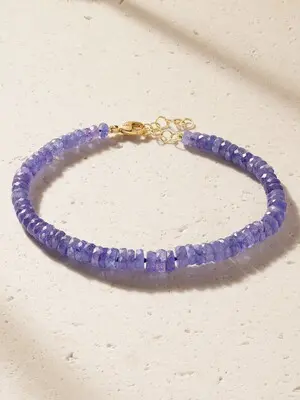 Jia Jia 14-karat Gold Tanzanite Beaded Bracelet