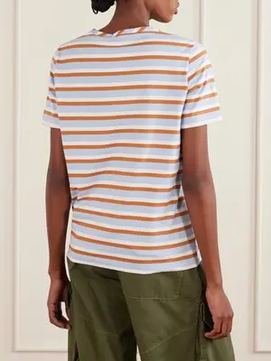 Marni Appliquéd Striped Cotton-jersey T-shirt