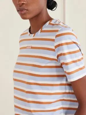 Marni Appliquéd Striped Cotton-jersey T-shirt