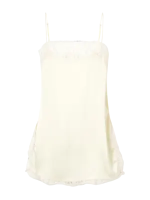 Faithfull The Brand Adnina Lace-trimmed Top - Yellow