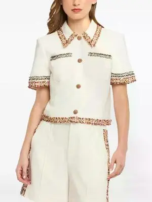 Cinq À Sept Fringed Collared Jacket
