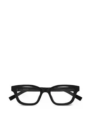 Gucci Logo-detail Glasses - Black