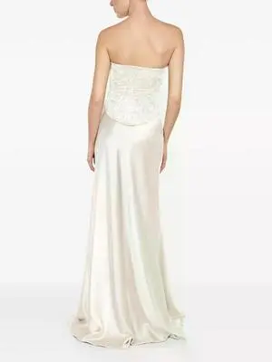 ALEXIA & ANTONIA Draped Maxi Skirt With Slit