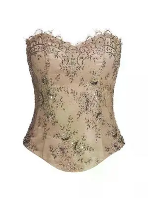 ALEXIA & ANTONIA Sweetheart-neck Corset - Neutrals