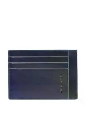 PIQUADRO Slim Leather Cardholder - Blue