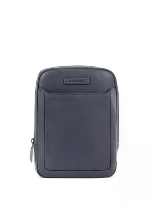 PIQUADRO Leather Crossbody Bag - Blue