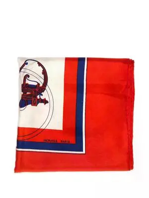 Hermès 1981 Washington Carriage Silk Scarf