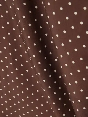Posse Evie Polka-dot Tencel™ Lyocell Mini Dress