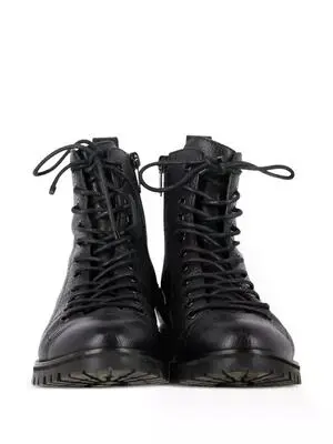 JIMMY CHOO Leather Lace-up Ankle Boots