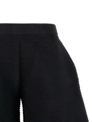 Issey Miyake Corrugated Knit Cropped Trousers