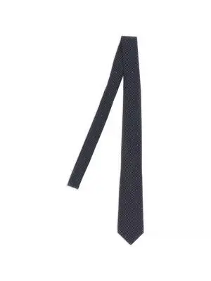 Saint Laurent Embellished Neck Tie - Blue