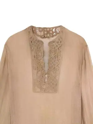 Ermanno Scervino Floral Cut-work Blouse