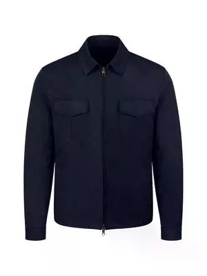 Kiton Zip-up Pocket Jacket - Blue