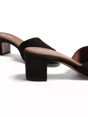 Paris Texas Ava Block-heel Mules - Brown