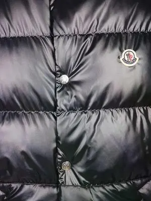 Moncler Quilted Gilet With Logo Applique