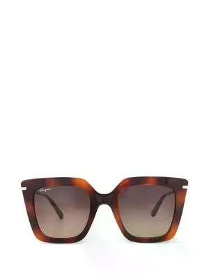 FERRAGAMO Square-frame Sunglasses - Brown