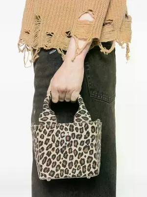 D.a.t.e. Cubo Leopard-print Tote