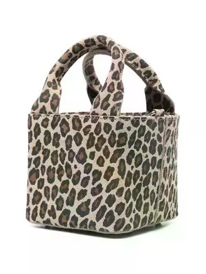D.a.t.e. Cubo Leopard-print Tote
