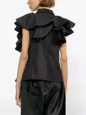 Comme Des Garçons Ruffled Coat