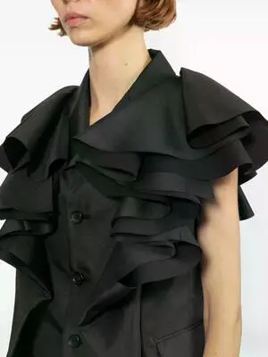 Comme Des Garçons Ruffled Coat