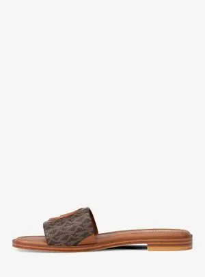 Michael Kors Carissa Logo Slide Sandal - Brown