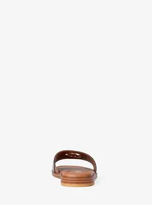 Michael Kors Carissa Logo Slide Sandal - Brown