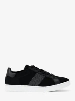 Michael Kors Jacob Mixed-media Sneakers - Black