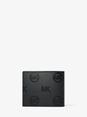 Michael Kors Cooper Logo Debossed Billfold Wallet With Passcase