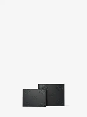 Michael Kors Cooper Logo Debossed Billfold Wallet With Passcase