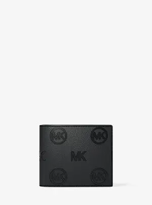 Michael Kors Cooper Logo Debossed Billfold Wallet With Passcase