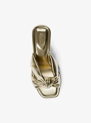 Michael Kors Elena Metallic Sandal - Gold