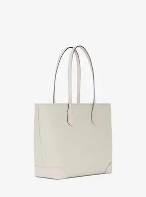 Michael Kors Eva Large Signature Logo Tote Bag - Natural