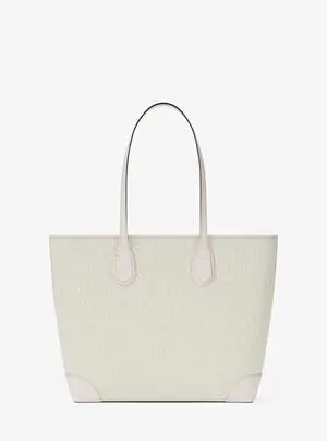 Michael Kors Eva Large Signature Logo Tote Bag - Natural